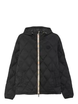 Burberry Quilted Hooded Jacket - Black
