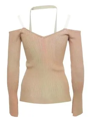 RONNY KOBO Ronny Kobo Off-The-Shoulder Ribbed-Knit Top