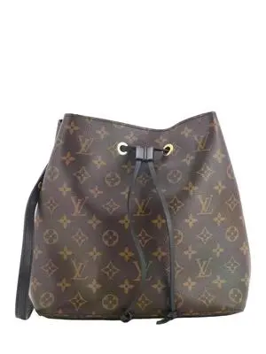 LOUIS VUITTON Monogram Canvas Bucket Bag - Brown