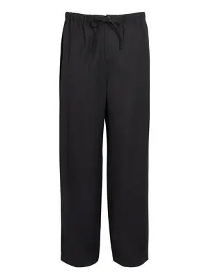 LE17SEPTEMBRE Wool-blend Drawstring Trousers - Black