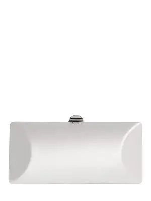 Rodo Satin Tube Plus Clutch Bag - Grey