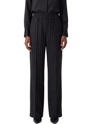 Brunello Cucinelli Pinned Striped Trousers - Blue