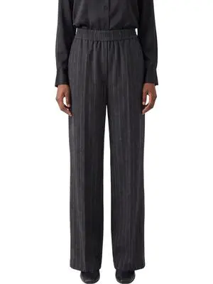 Brunello Cucinelli Pinned Striped Trousers - Grey 1