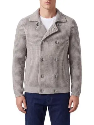 Brunello Cucinelli Double-breasted Pure Cashmere Cardigan - Grey