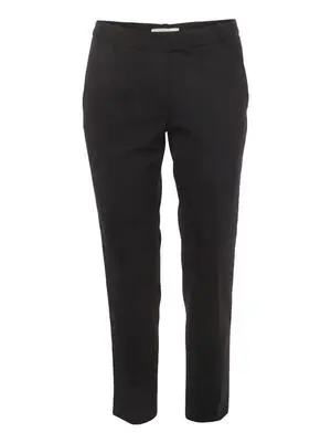 Maje Erika Satin-stripe Trousers - Black