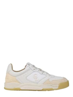 CHRISTIAN LOUBOUTIN Bsktball 1 Retero Leather Trainers Egg Shell