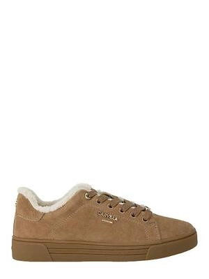 Carvela Daze Warm Lined Suede Trainers - Camel