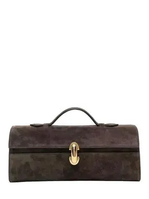 Savette Suede Symmetry Pochette Mini Bag - Brown