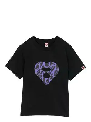 AAPE BY *A BATHING APE Heart Motif T-shirt - Black