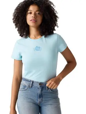 LEVI'S Perfect T-shirt With Graphic Detail - Blue
