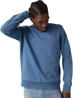 LEVI'S Original Housemark Crewneck Sweatshirt - Blue