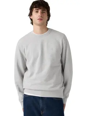 LEVI'S Original Housemark Crewneck Sweatshirt Grey