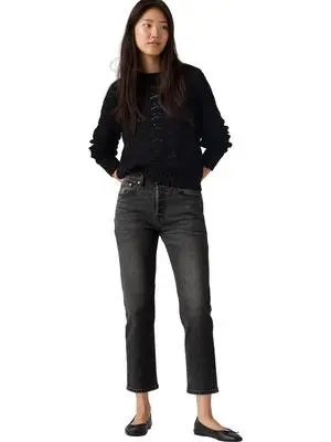 LEVI'S 501 Original Cropped Jeans - Black