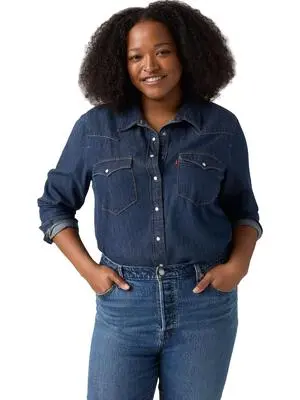 LEVI'S Essential Western Shirt - Blue