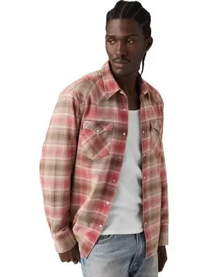 LEVI'S Barstow Standard Fit Western Shirt - Red