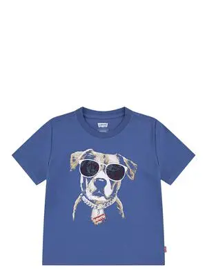 LEVI'S Baby Patriotic Pup Tee - Blue