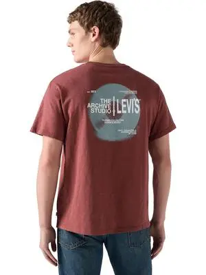 LEVI'S Relaxed Fit Graphic Tee - Red