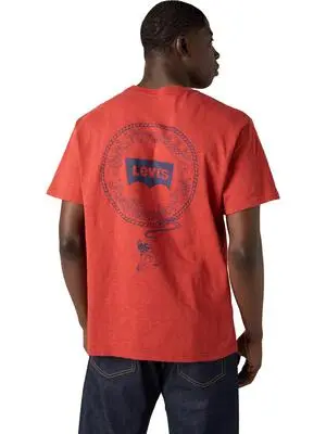 LEVI'S Relaxed Fit Graphic Tee - Red
