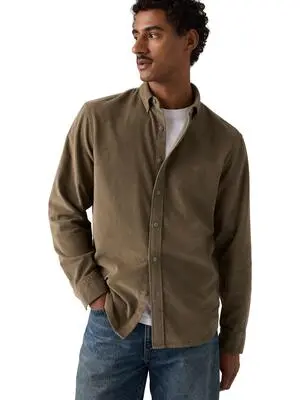 LEVI'S Authentic Button Up Corduroy Shirt - Brown