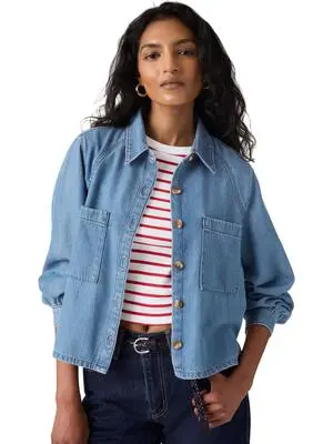 LEVI'S Tini Long Sleeve Utility Shirt - Blue