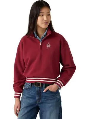 LEVI'S Graphic Everyday Quarter Zip Sweatshirt - Red