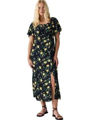 LEVI'S Amara Column Midi Dress - Blue