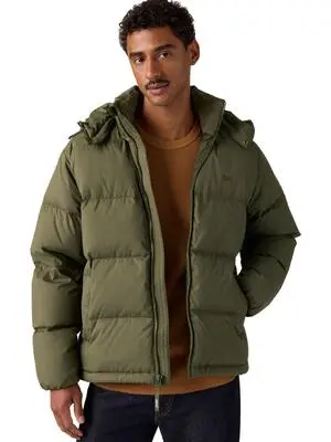 LEVI'S Levi's Rockwell Hooded Puffer Jacket Green
