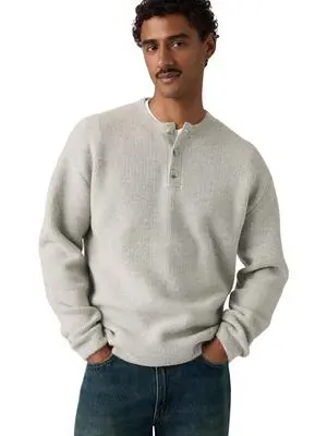 LEVI'S Woodacre Henley Sweater - Grey