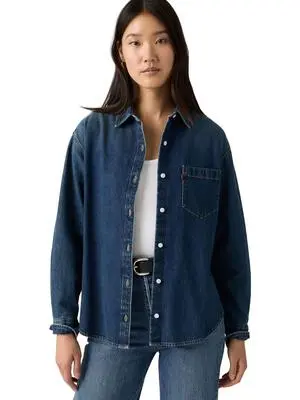 LEVI'S Harlie Boyfriend Shirt - Blue
