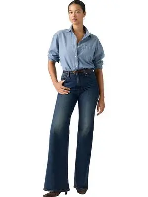 LEVI'S Ribcage Flare Jeans - Medium Wash / Gate Keeping
