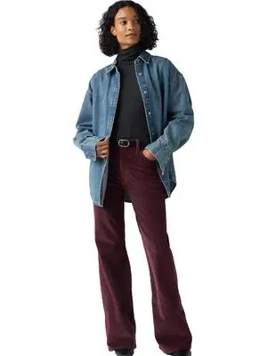 LEVI'S Corduroy Ribcage Flare Trousers - Brown