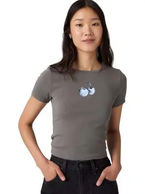 LEVI'S Graphic Hayes Cropped Tee - Black