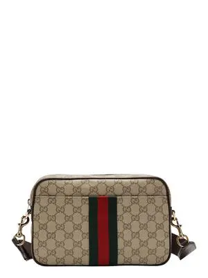 Gucci Small Shoulder Bag In Coated Gg Fabric - Beige