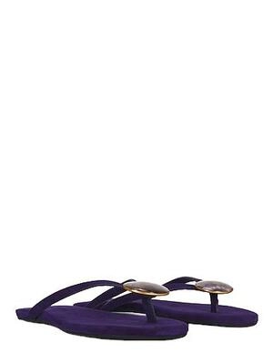 Christopher Esber Aura Quartz Suede Flip Flop Viola