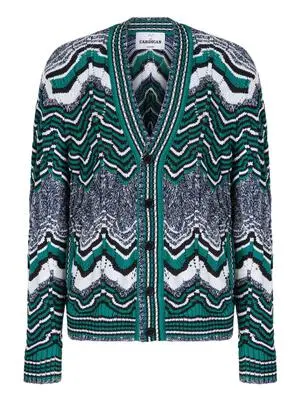 Missoni Striped Cotton-blend Cardigan - Multicoloured