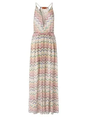 Missoni Long Zigzag Motif Cover-up - Multicoloured