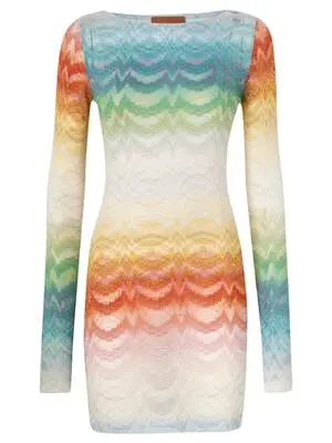 Missoni Shaded Viscose Lamé Mini Dress - Multicoloured