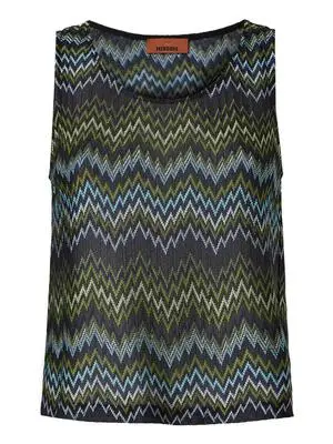 Missoni Sleeveless Viscose Top - Multicoloured