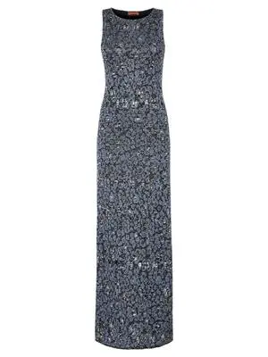 Missoni Animal-print Jacquard Knit Halterneck Maxi Dress - Multicoloured