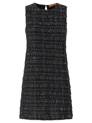 Missoni Mini Dress With Check Pattern - Blue