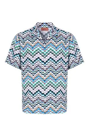 Missoni Short-sleeve Viscose Bowling Shirt - Multicoloured