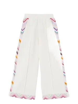 Missoni Cotton Joggers - White Multicoloured