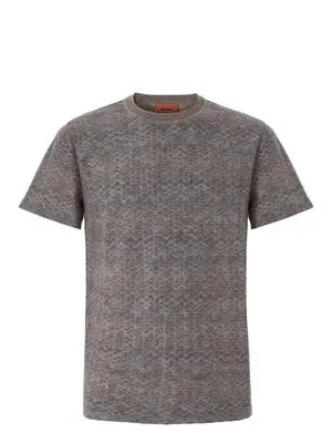 Missoni Cashmere And Viscose Knit Crewneck T-shirt - Multicoloured
