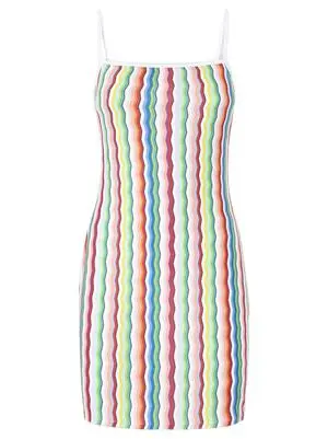 Missoni Mini Cover-up Dress In Terry Cloth With Zigzag Print - Multicoloured