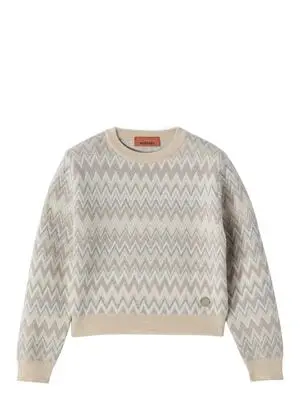 Missoni Wool Crewneck Sweater - Beige& Silver