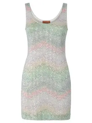 Missoni Dégradé Knit Mini Dress With Sequins - Multicoloured