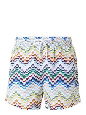Missoni Printed Swim Shorts With Pockets - Multicoloured