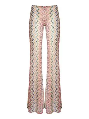 Missoni Printed Motif Flare Trousers - Multicoloured