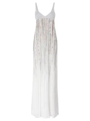 Missoni Sleeveless Flame-effect Viscose Lamé Gown - Multicoloured