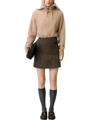 CLAUDIE PIERLOT Claudie Pierlot Checked Wrap Skirt